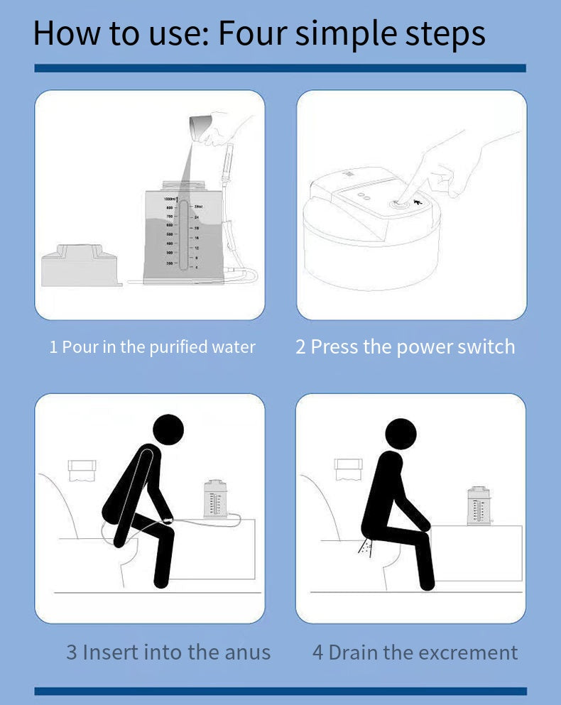 Electric Enema Machine Colon Hydrotherapy Pump Home Enema Kit Colon ...