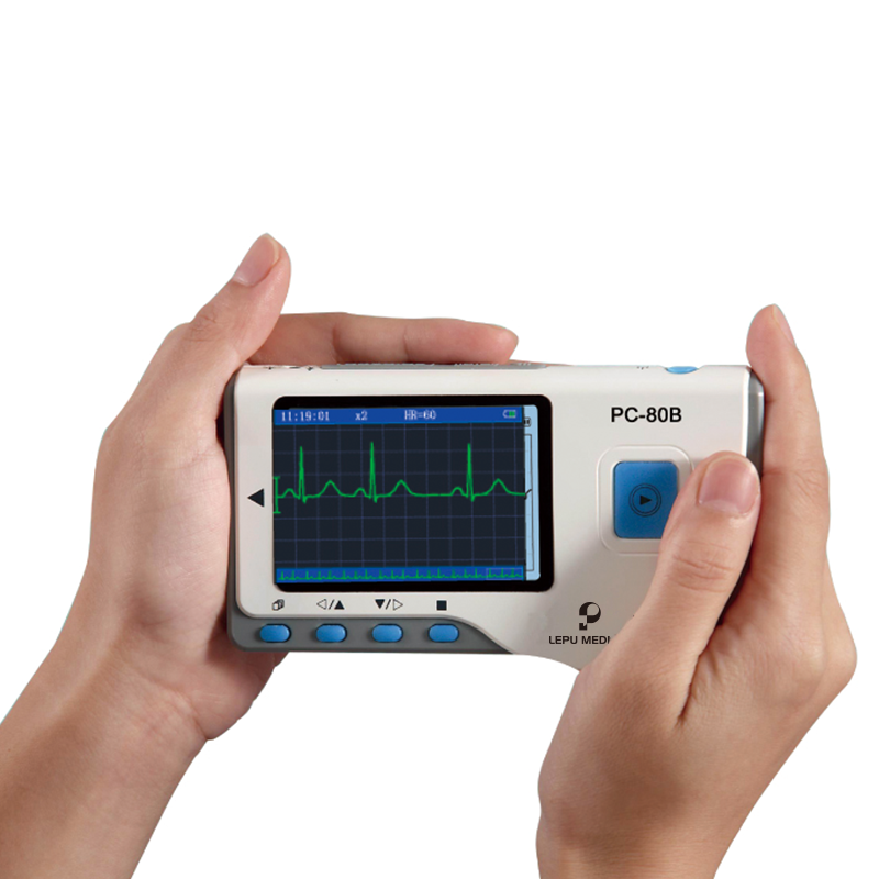 Portable ECG Monitor Lepu PC-80B Handheld Heart Rate Monitor Household ...