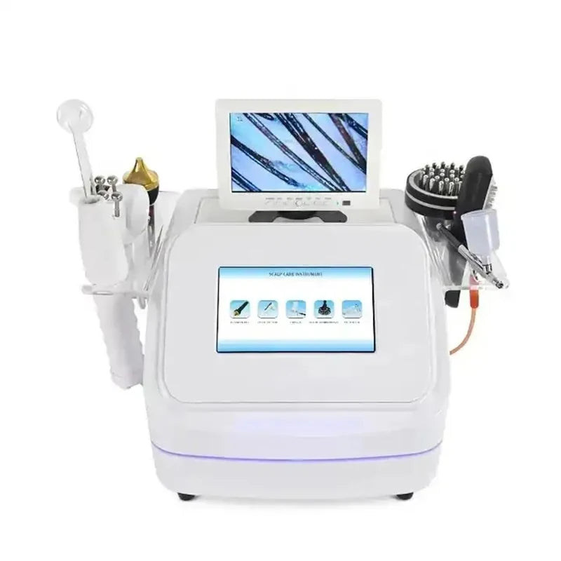 7 In 1 High Frequency Hair Follicle Detection Scalp Treatment Machine ...