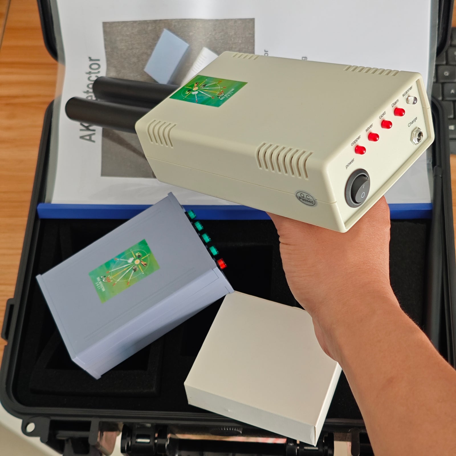 AKS Metal Detector Professional Long Range AKS Gold Detector