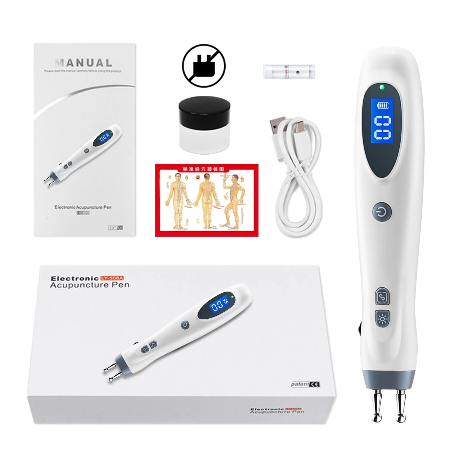 Leawell Electronic Acupuncture Pen Acupressure Pen Meridian Energy ...