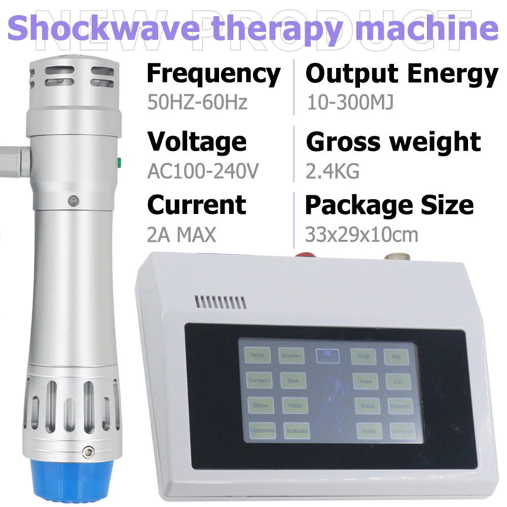 300MJ Professional Shock Wave Therapy Machine For Effective ED ...