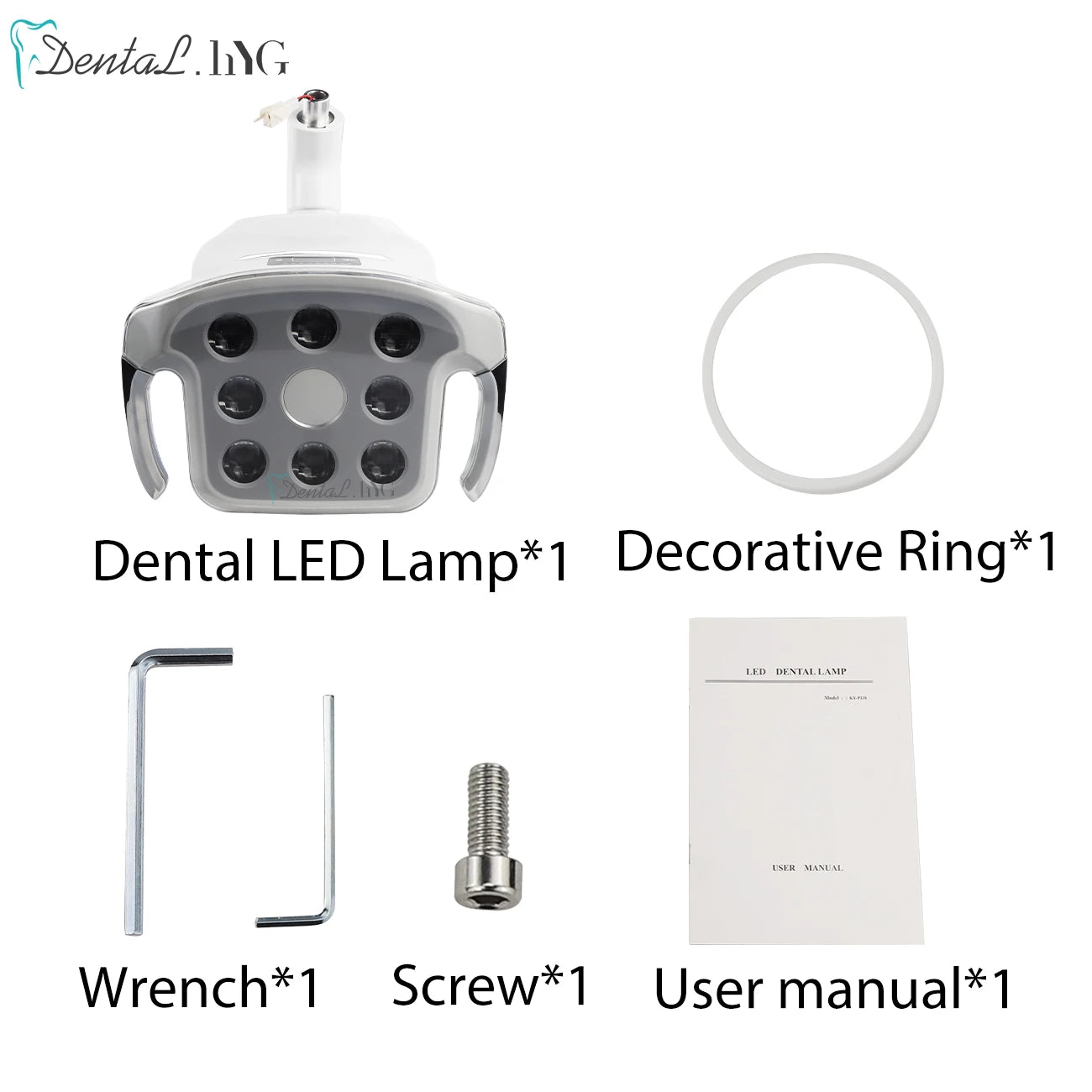 8Pcs Bulb Oral Lamp Clinical Led Light Sensitive Shadowless For Ceiling ...