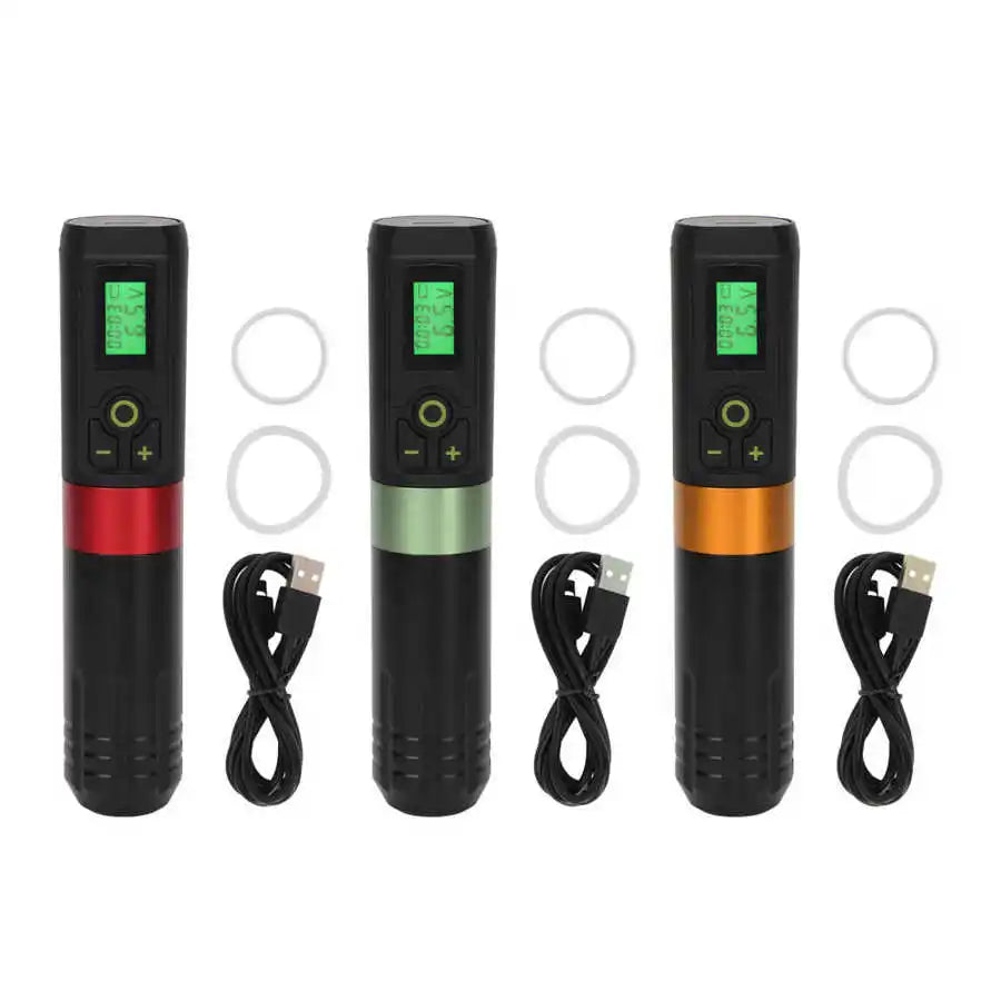 Cordless Tattoo Pen Machine Timing Function 2000mAh LED Display for Tattoo Liner Shader for ...