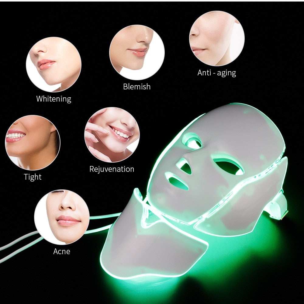 7 Colors Led Facial Mask Led Korean Photon Therapy Face Mask Machine L
