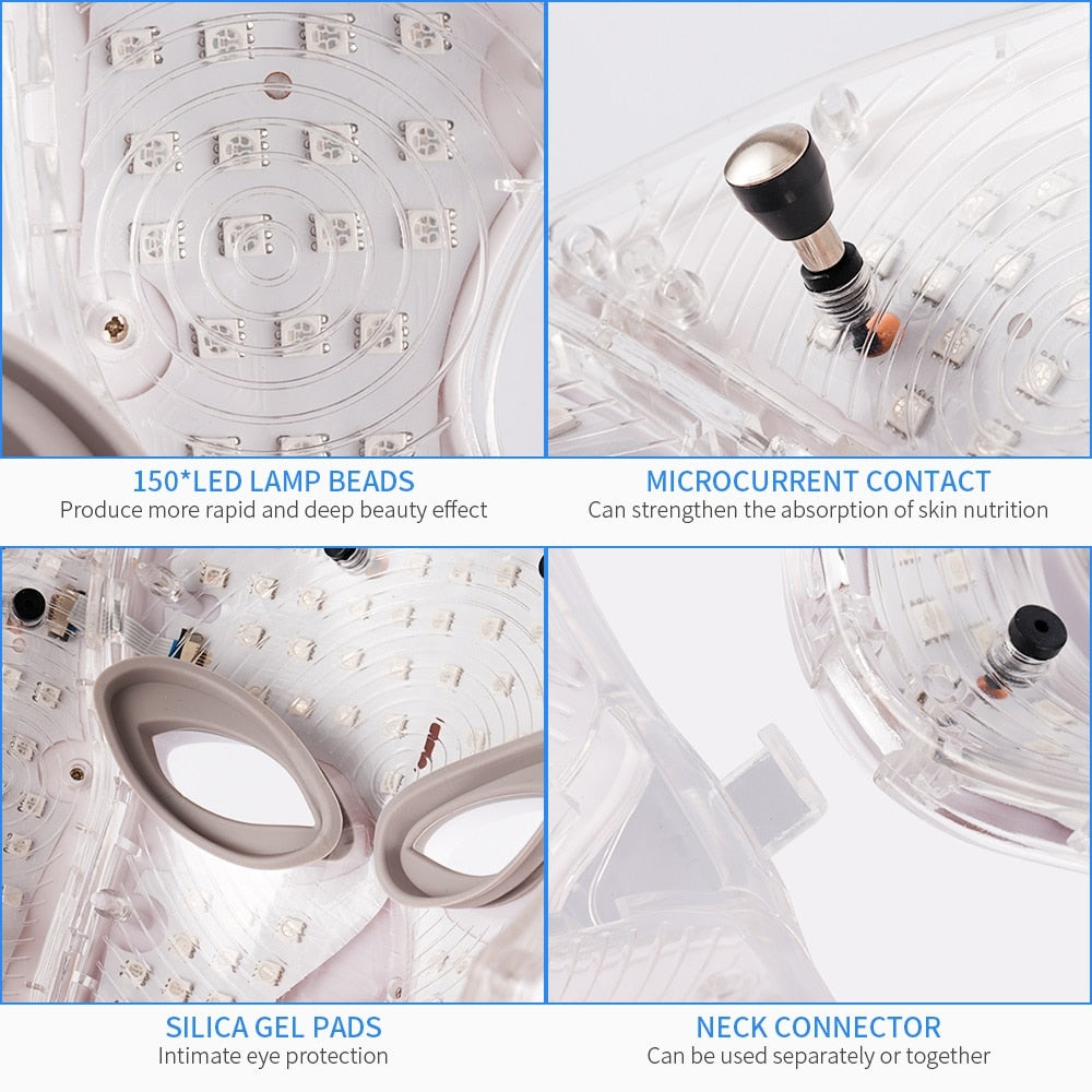 7 Colors Led Facial Mask Led Korean Photon Therapy Face Mask Machine L