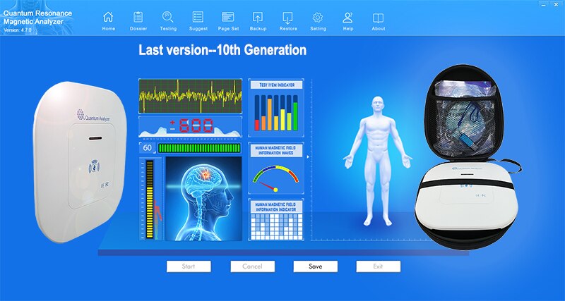 2020 Latest Model 10th Generation Quantum Hand Touch Scanner For Full Body