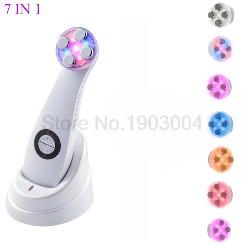 7 IN1 Facial Galvanic Glove Ionic EMS Photon Ultrasound Body Massage S