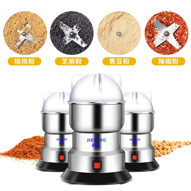 200W Stainless Steel Mill Grinder Machine Powder Grinder Machine Smal