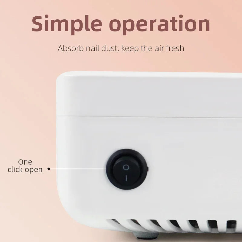 L'UGX Nail Dust Collector Professional Nail Aspirator Replaceable ...
