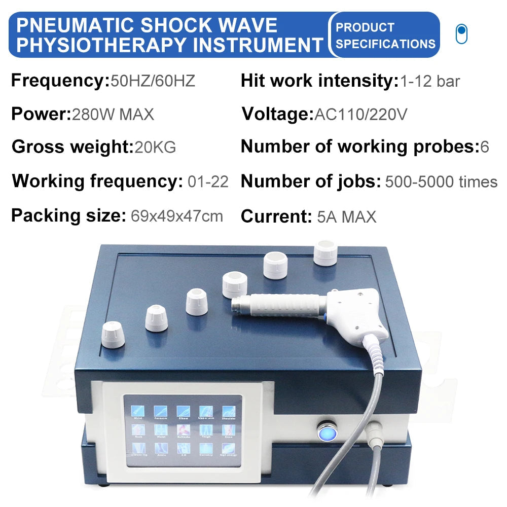 New Pneumatic Shockwave Therapy Machine For ED Treatment Pain Relief ...
