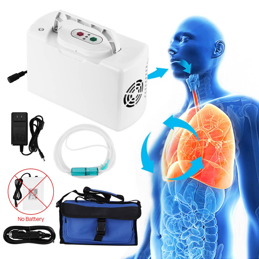 Rechargeable Portable Oxygen Concentrator 3L Oxygen Inhaler ...