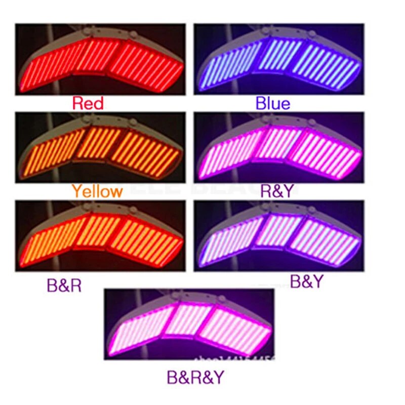Professional 7-color LED Lamp skin care acne skin tightening ...