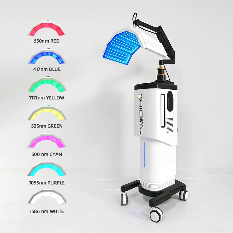 Skin Rejuvenation Anti-Wrinkle LED pdt Bio Light Therapy 7 Shades of ...