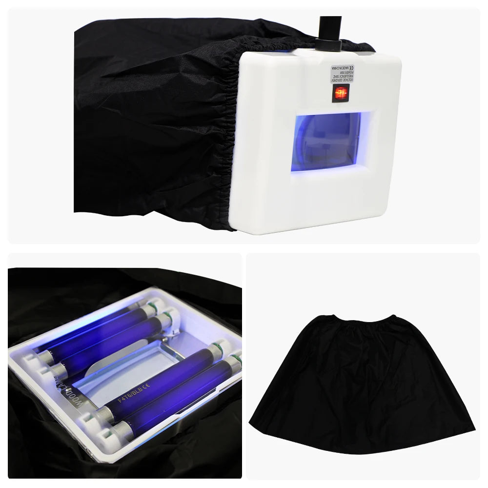 UV Analyzer Wood Lamp Facial Skin Testing Examination Magnifying ...