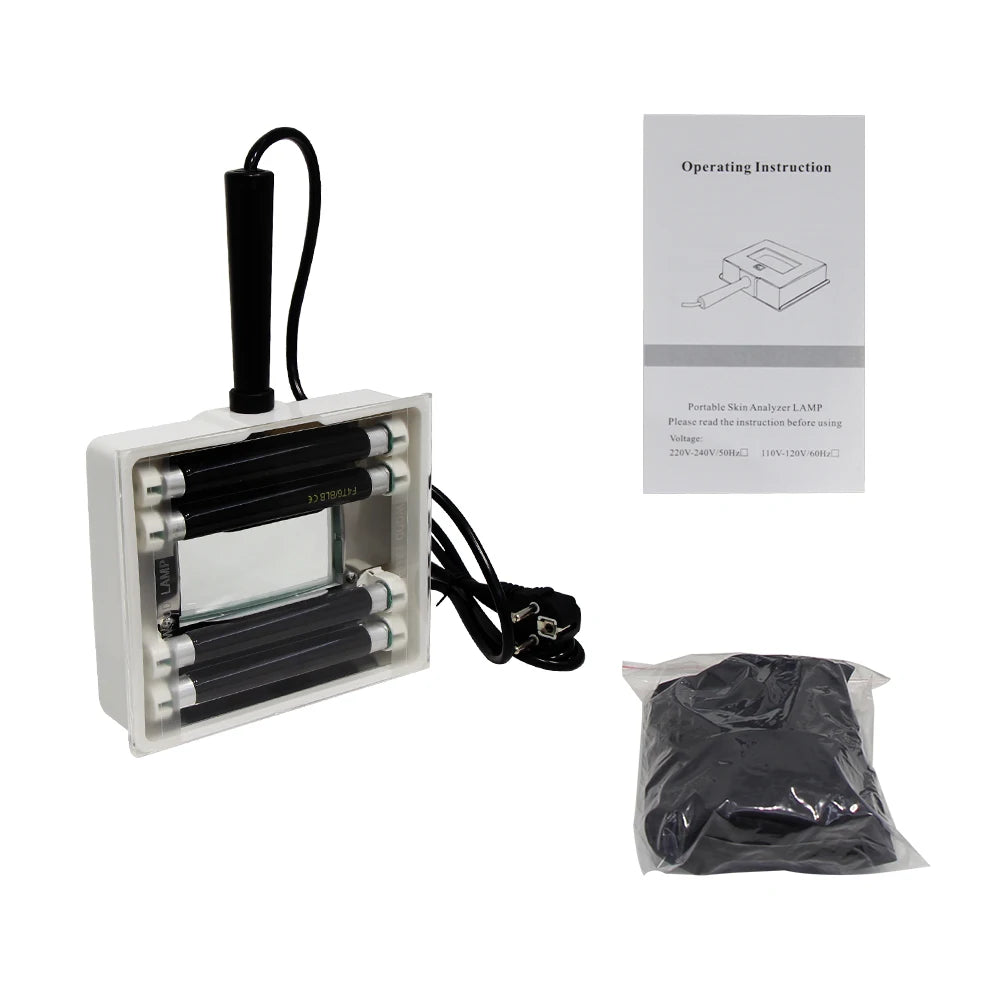 UV Analyzer Wood Lamp Facial Skin Testing Examination Magnifying ...